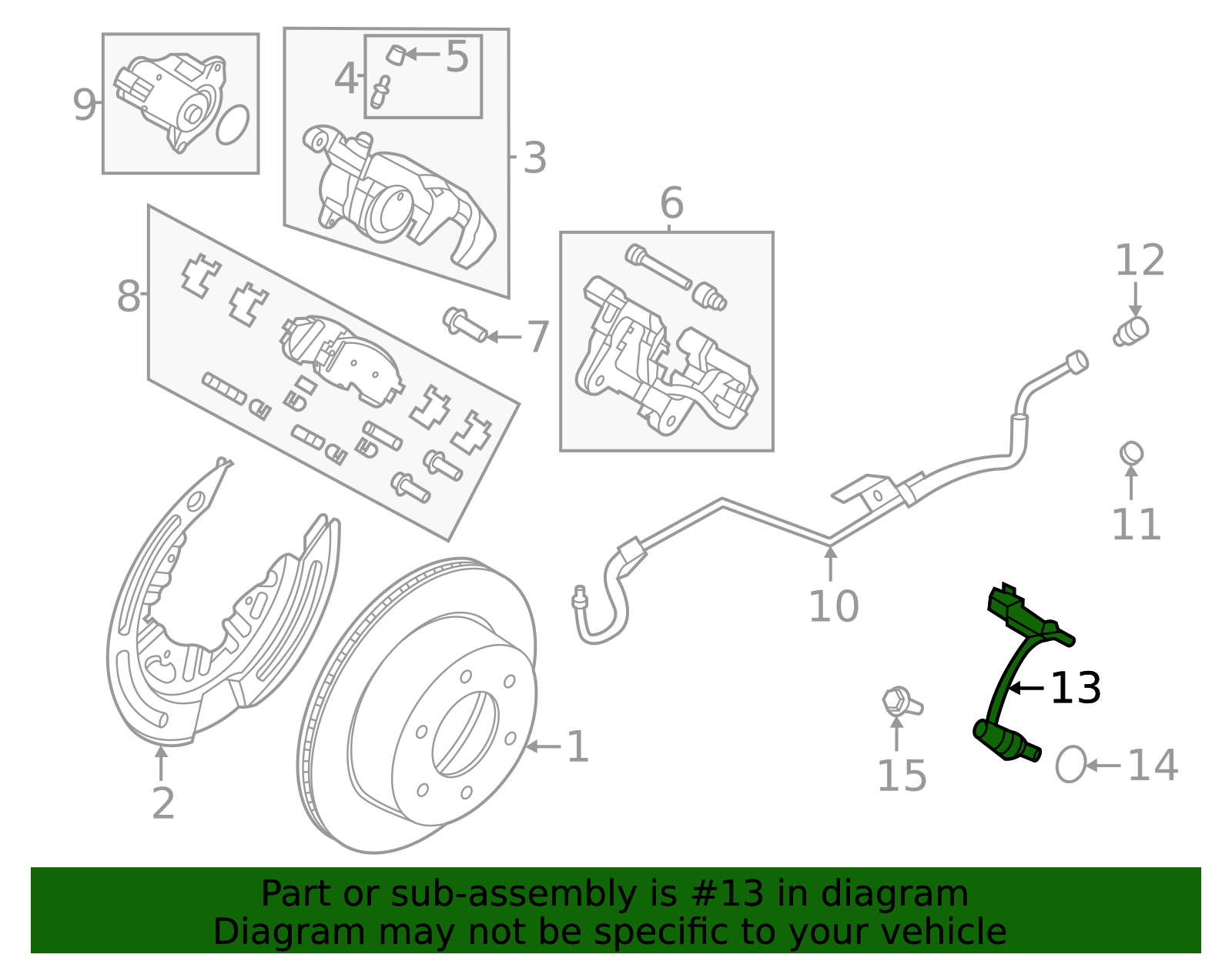 2021-2025 Ford ABS Wheel Speed Sensor MB3Z-2C190-H | TascaParts.com