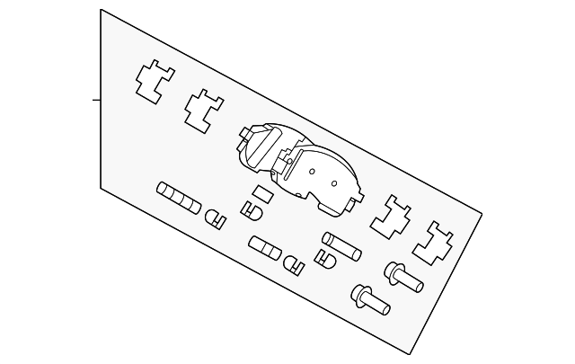Genuine OEM Ford Part - Motorcraft™ Disc Brake Pad Set BRF-2061 ...