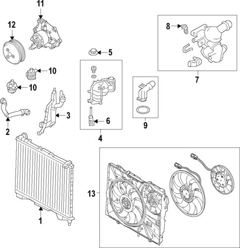 Radiator & Components for 2015 Land Rover Range Rover Sport | Jaguar ...