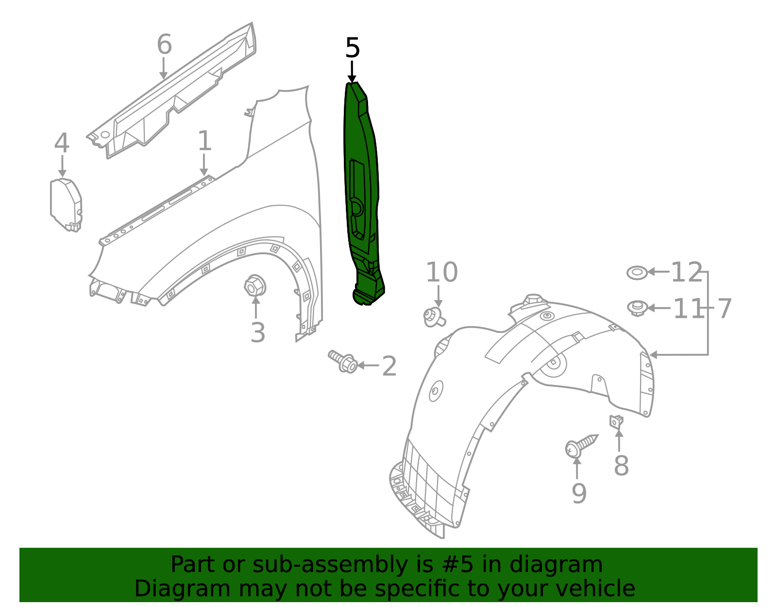 84126-S8000 - Rear Insulator - 2020 2021 Hyundai Palisade | Joseph ...