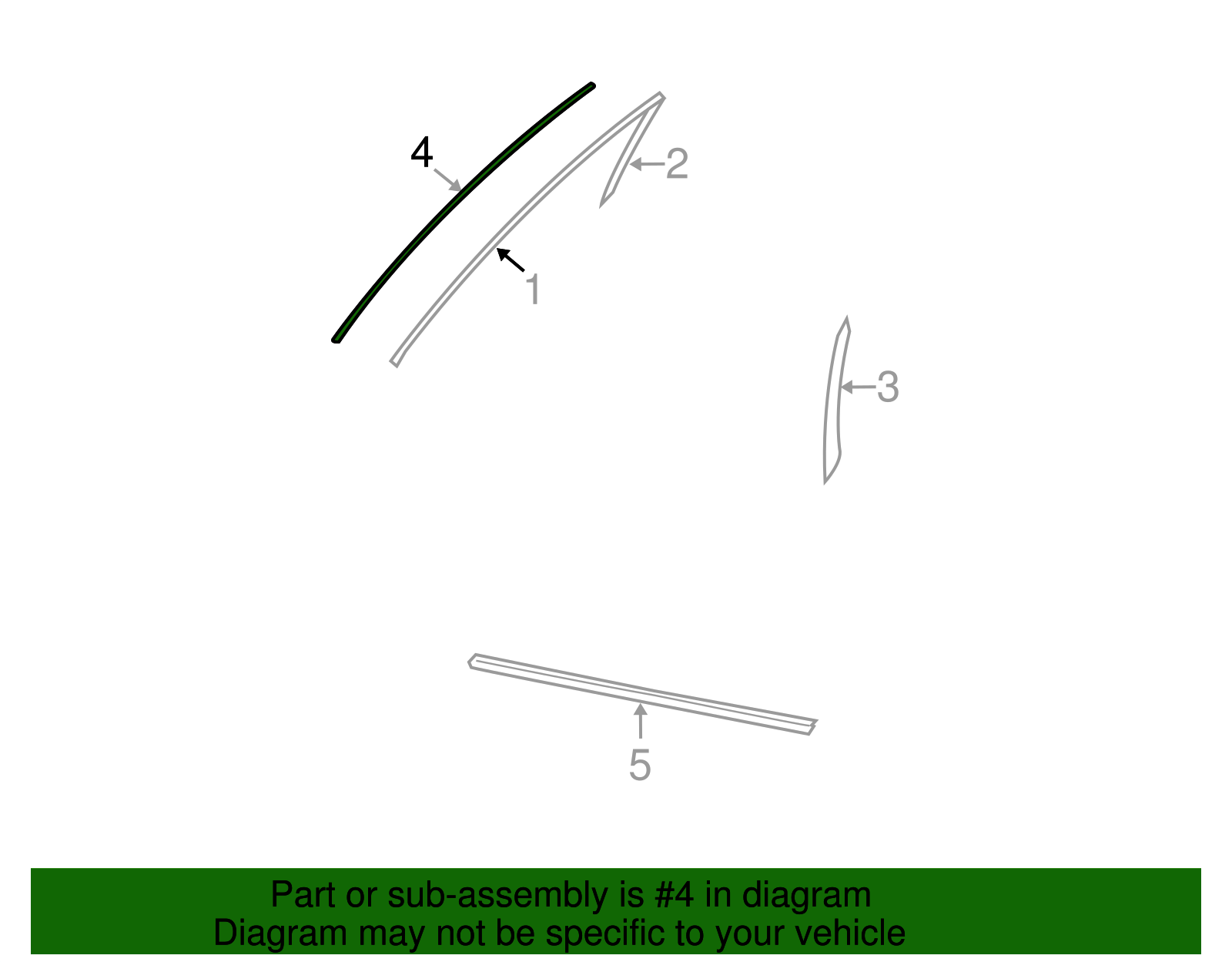 80282-9N00A - 2009-2014 Nissan Maxima - Upper Molding | Anicra Nissan Parts