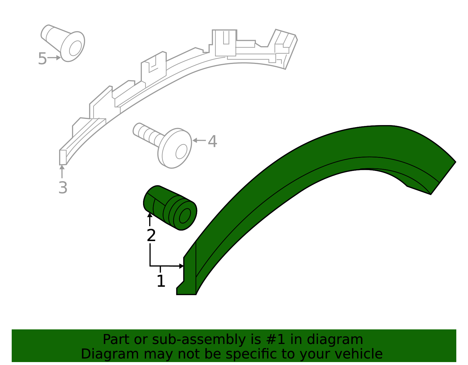 4KE-853-818-E-GRU - Wheel Opening Molding 2022-2025 Audi | Audi OEM ...