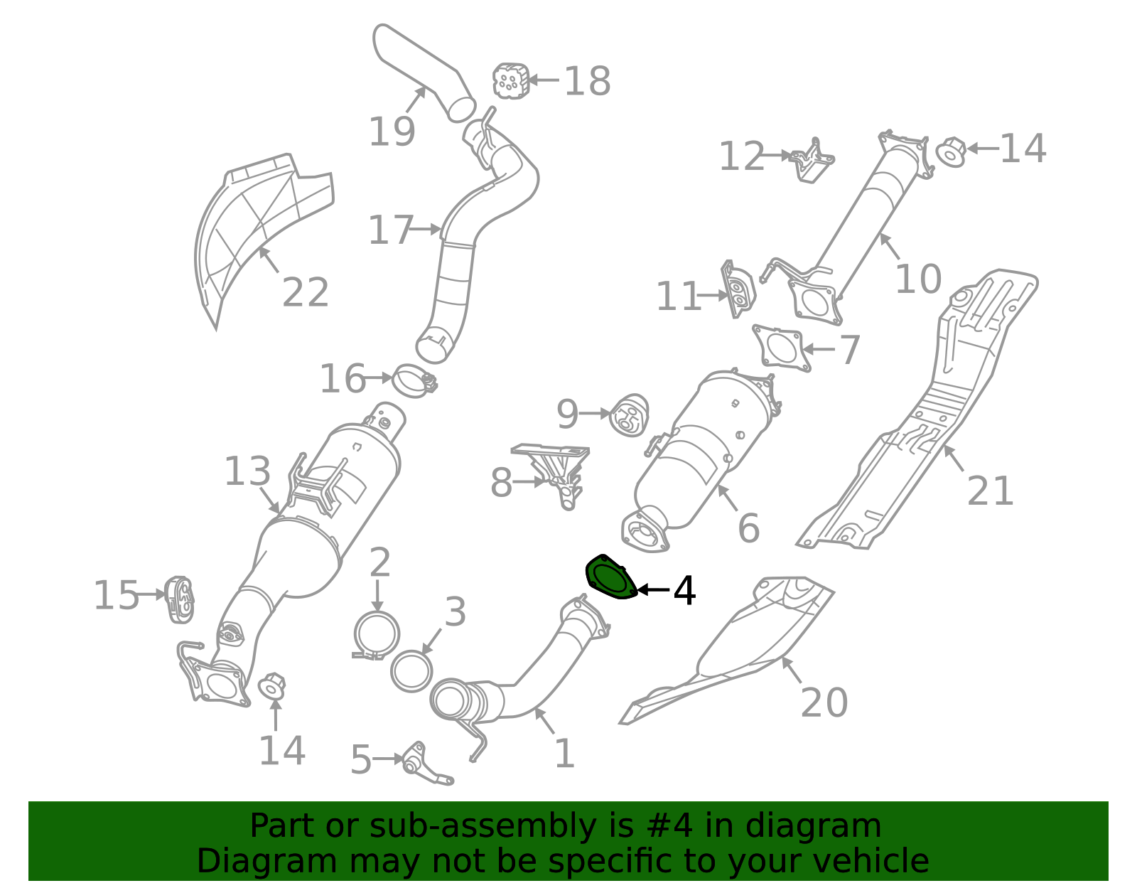 Front Pipe Gasket 52122213AB | Mopar Parts Canada