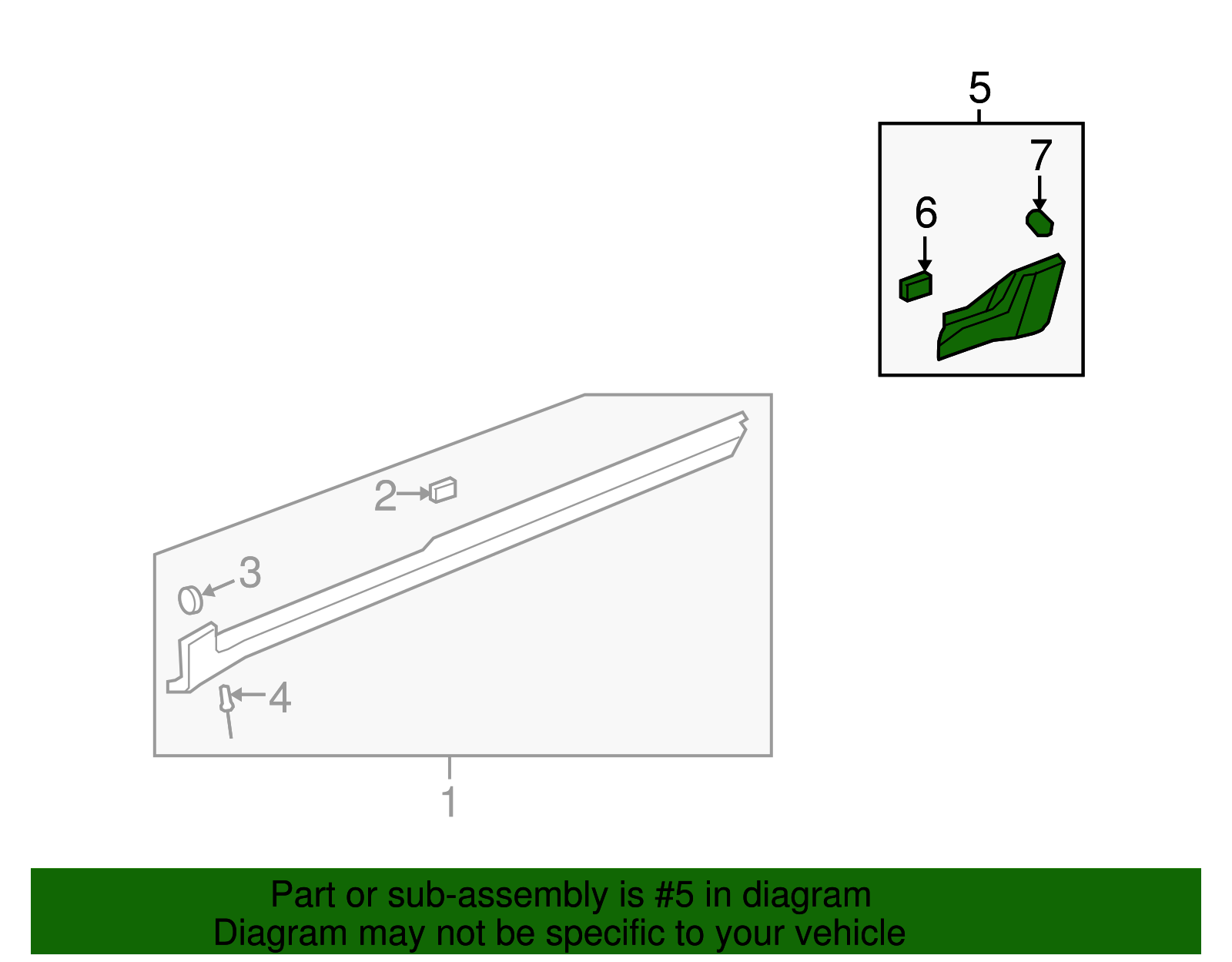 2009-2016 Chevrolet Traverse Slate Passenger Side Rocker Panel Rear ...
