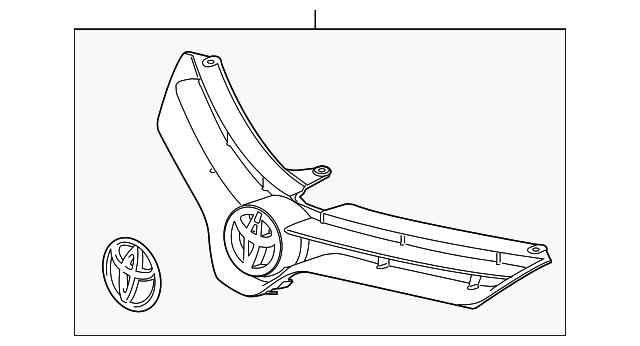 53100-02560 - Grille Assembly 2014-2016 Toyota Corolla | Toyota San ...