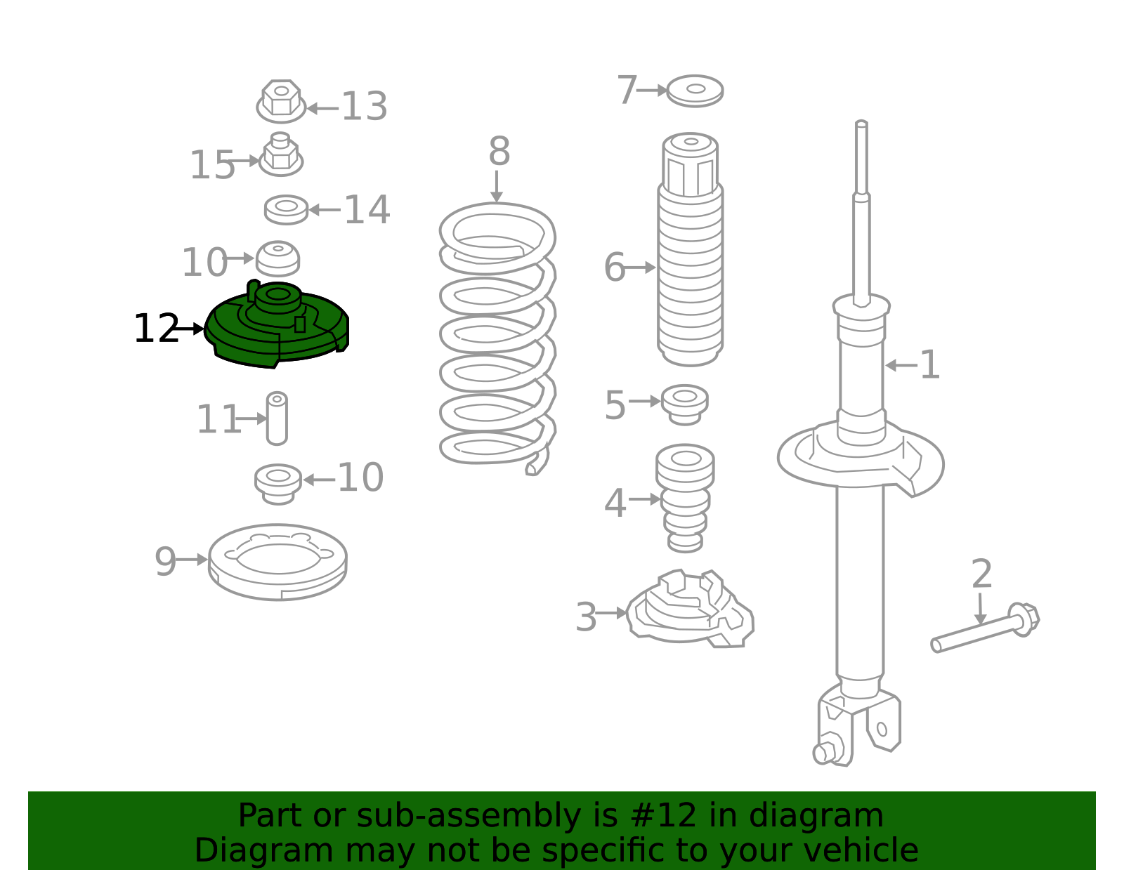52675-T6L-H01 - Suspension Shock Absorber Mount Honda Parts Online