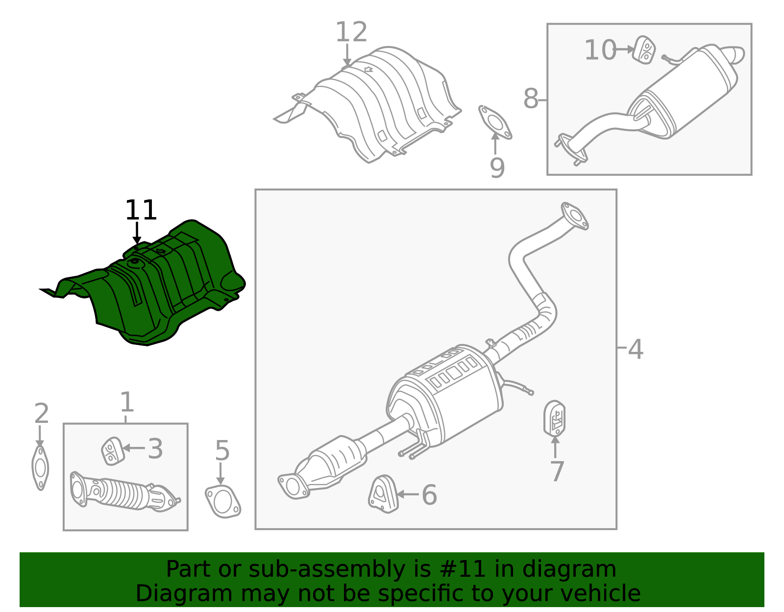 28791-B2000 - Heat Shield 2014-2020 Kia Soul | Kia.Parts Store