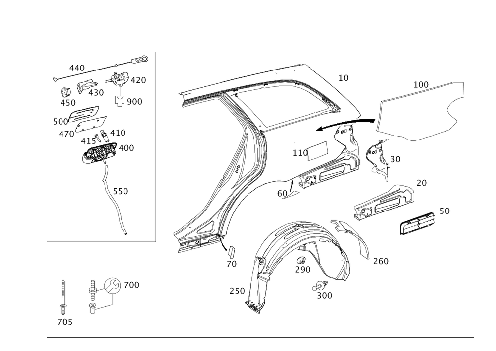 204-639-00-07 - Ejector 2006-2018 Mercedes-Benz | Mercedes-Benz USA Parts