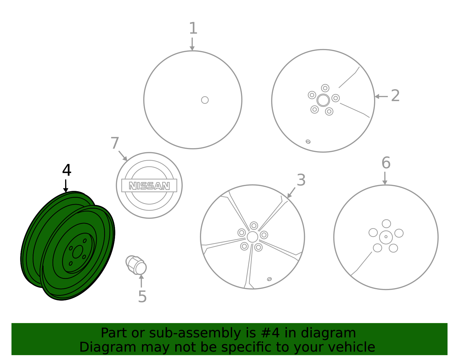 Wheel, Spare | Official Nissan Parts Store