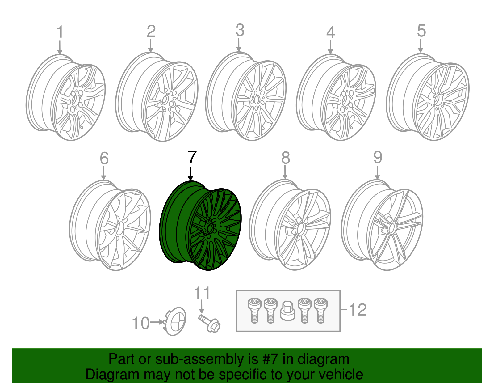 36116868424 - 2017-2018 BMW Wheel, Alloy (36-11-6-868-424) | BMW of ...