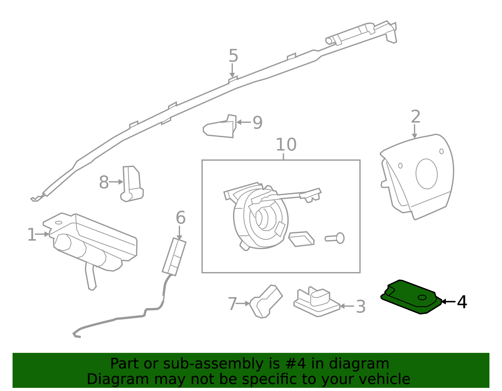 13513519 - Airbag Sensing and Diagnostic Module GM Parts Warehouse