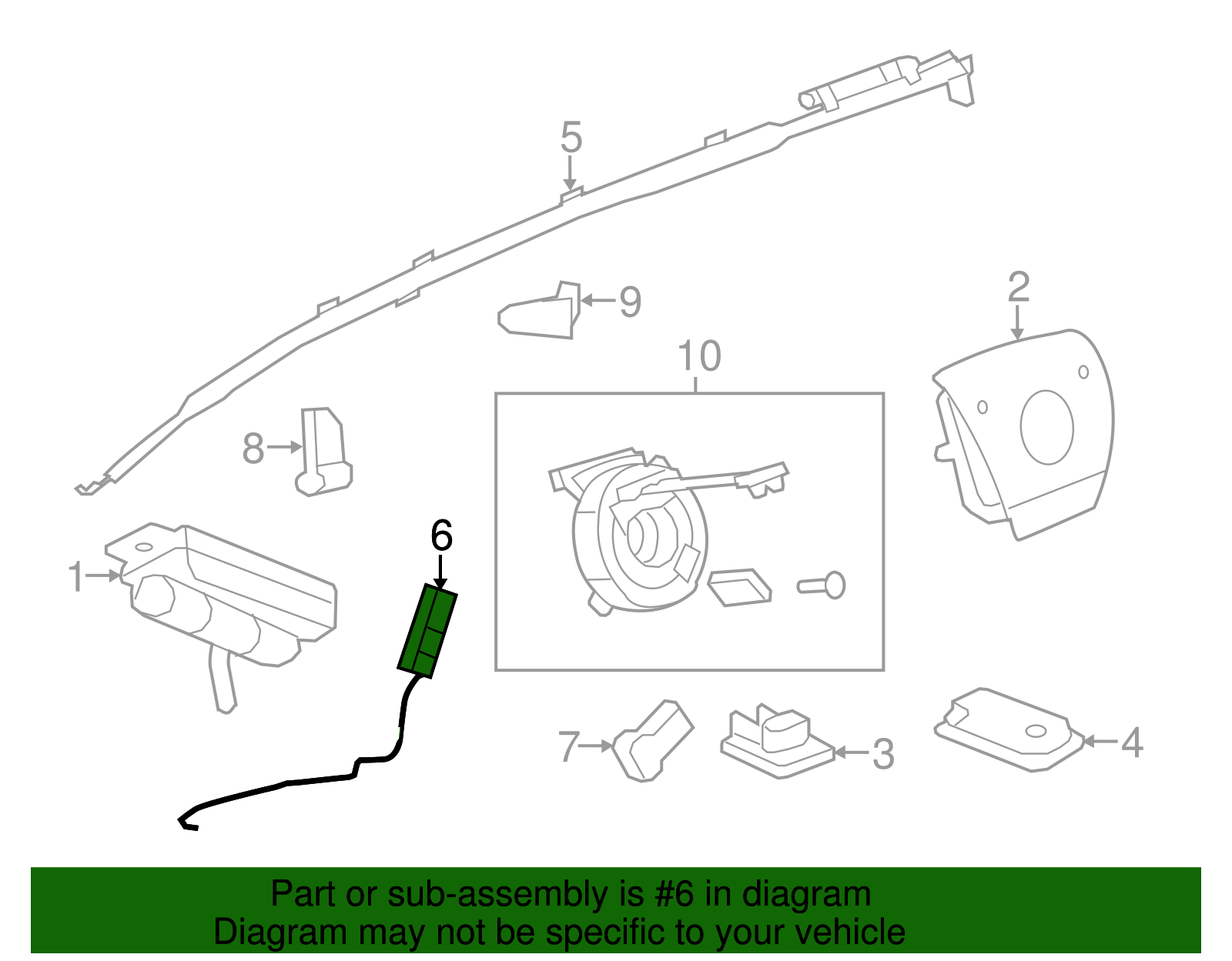 23306550 - Driver Seat Inboard Seat Back Airbag 2013-2017 GM | GMPartsNow