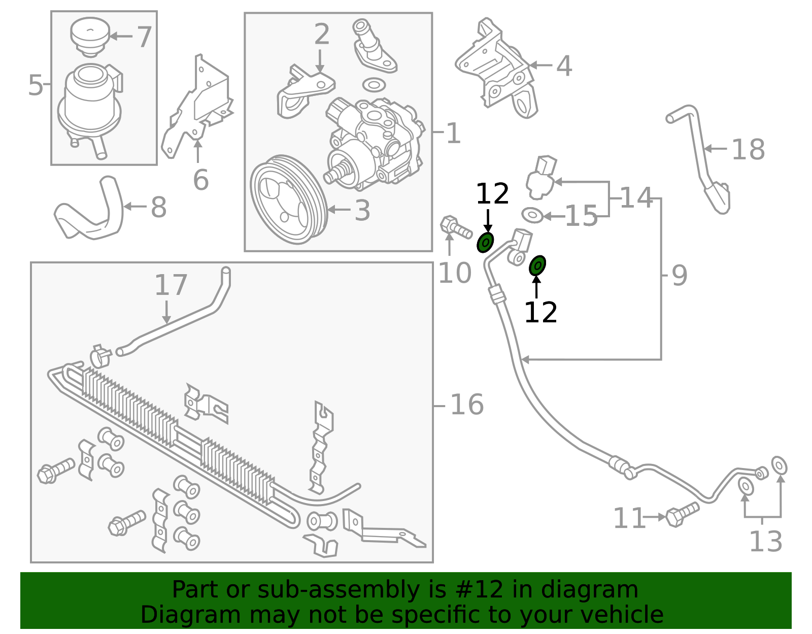 49726Y0100 - Pressure Hose Washer 2011-2024 Infiniti | Infiniti of ...