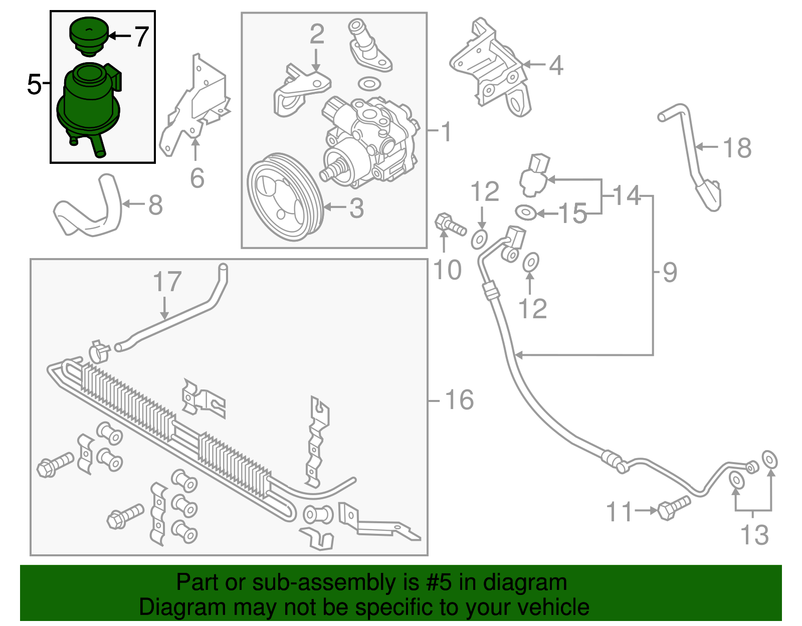 2003-2020 Infiniti Power Steering Pump Reservoir 49192-AA000 | Faulkner ...