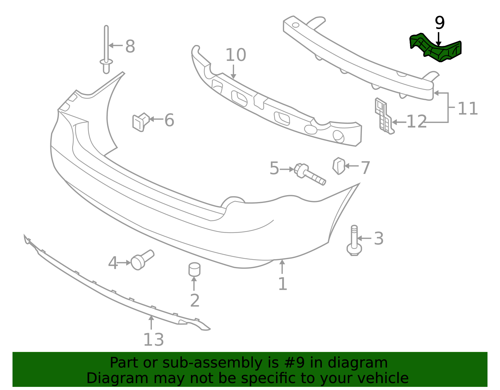 86613-2G500 - Side Bracket 2009-2010 Kia Optima | Kia.Parts Store