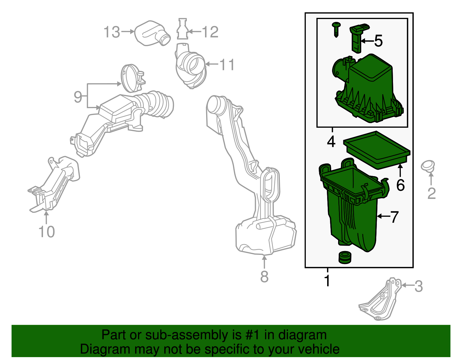 2016-2022 Toyota Air Cleaner Assembly 17700-37340 | Toyota Parts Center