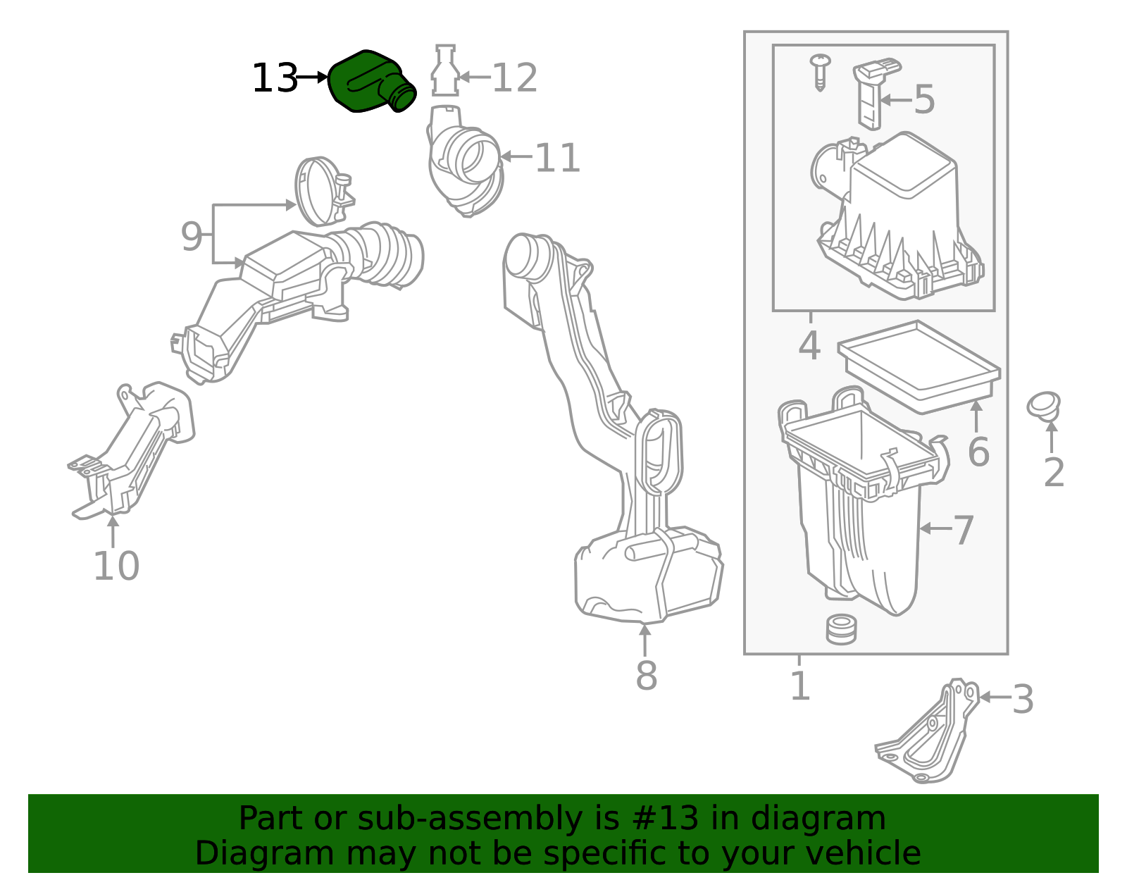 2016-2022 Toyota Engine Air Intake Resonator 17893-37130 | Toyota Parts ...