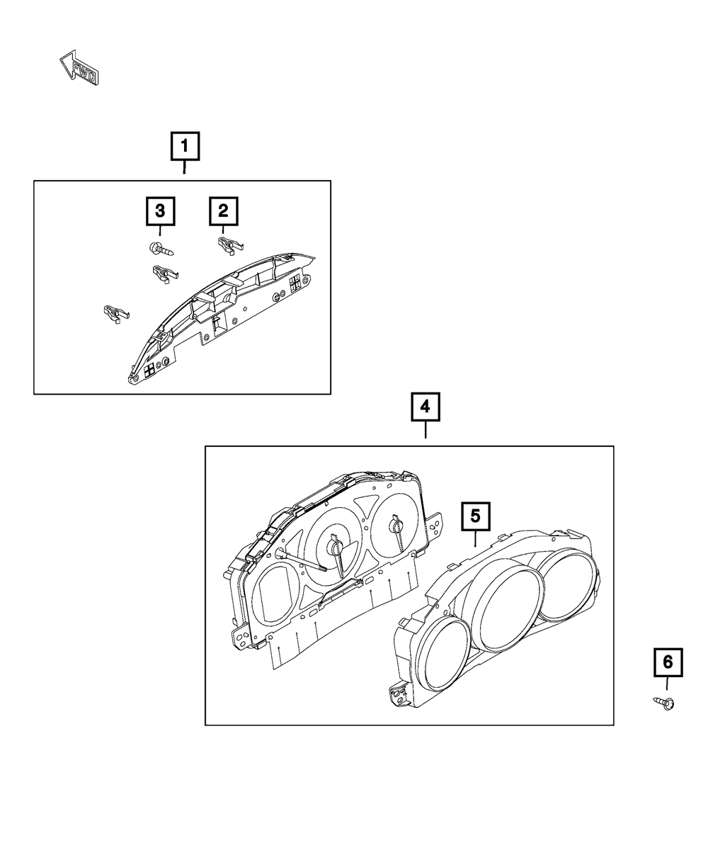 2017-2019 Fiat 124 Spider Instrument Cluster Bracket 68332577AA ...