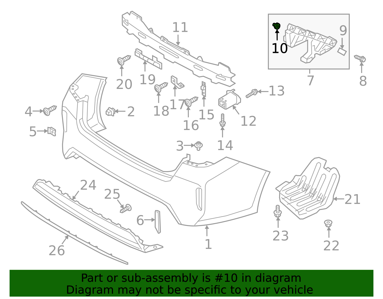 2016-2025 Kia Side Bracket Retainer 86625-B1000 | Kia Automotive Parts