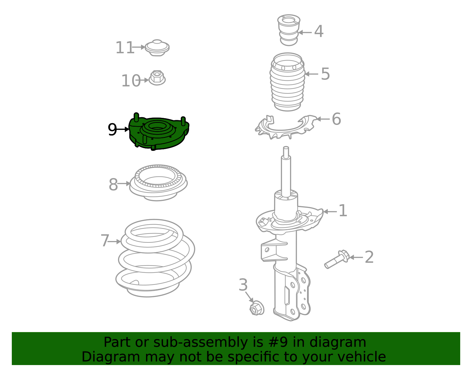 54610-L2000 - Strut Mount 2025 Kia K5 | Kia.Parts Store