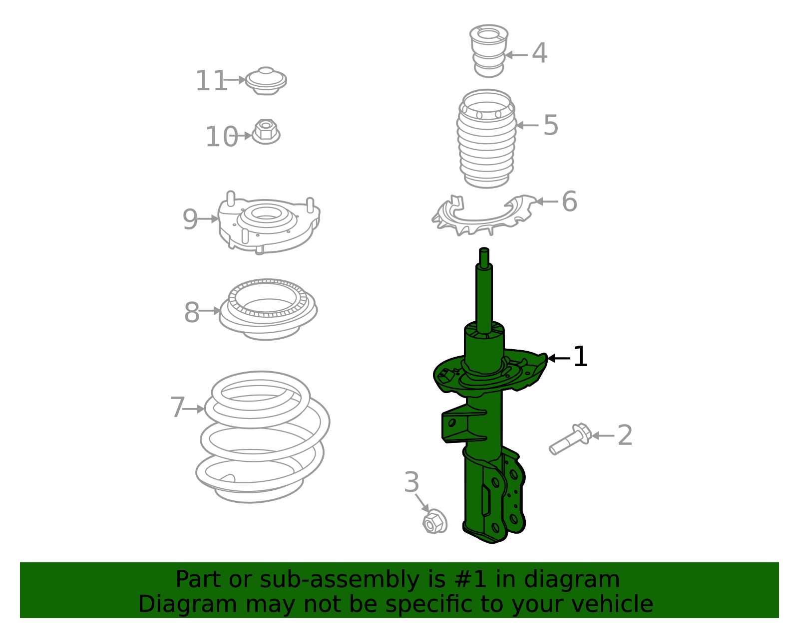 54650-L3010 - Suspension Strut 2021-2025 Kia K5 | Kia.Parts Store