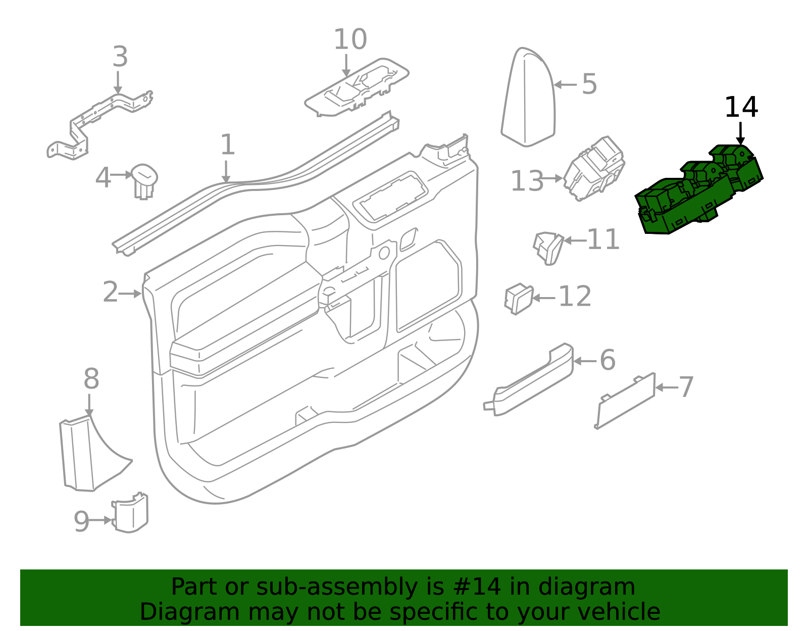 2017 Ford Motorcraft™ Window Switch SW-7728 | Awesome Parts Ford