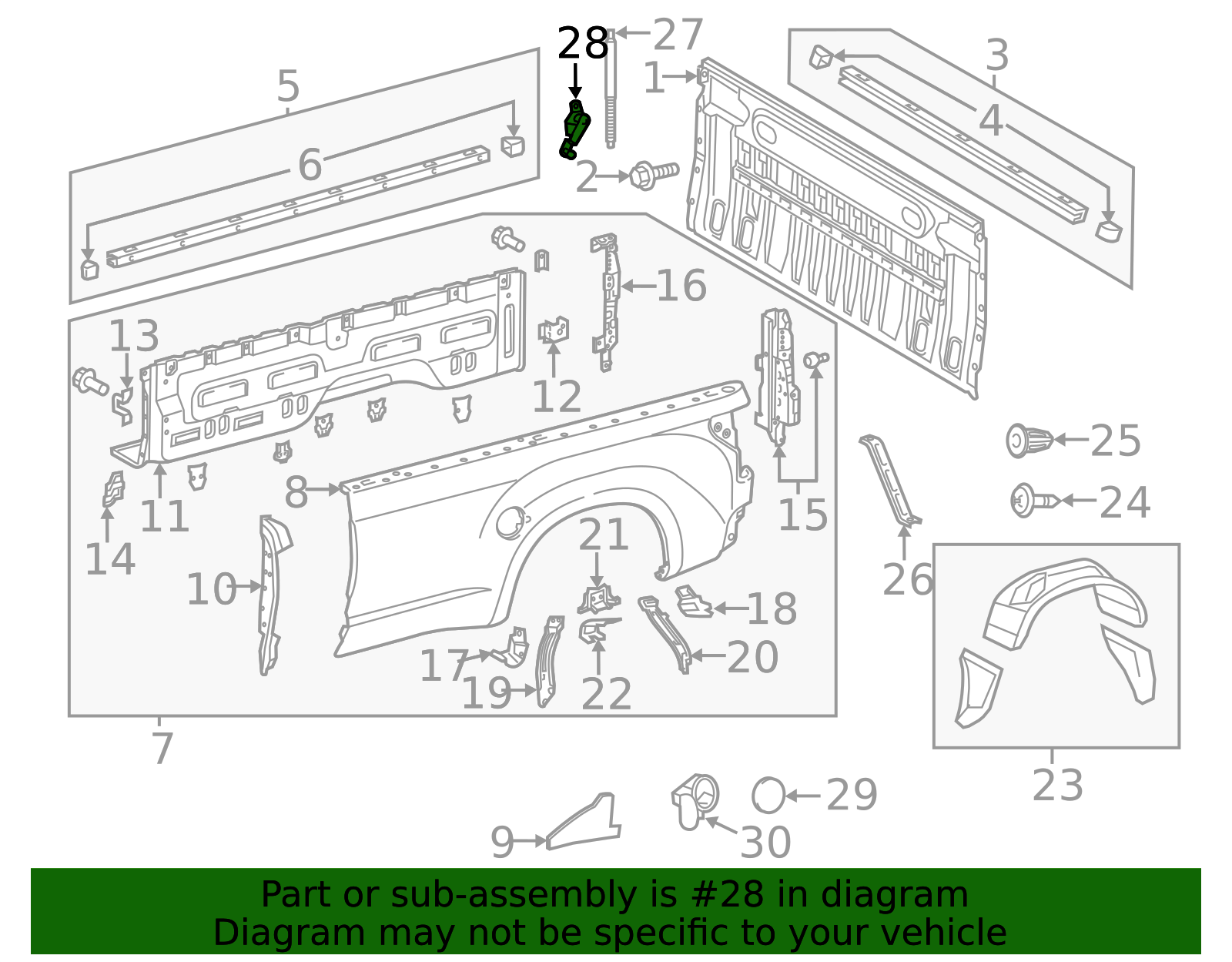 2007-2021 Toyota Tundra 2007-2021 Toyota Tundra - Tailgate Hinge (Left ...