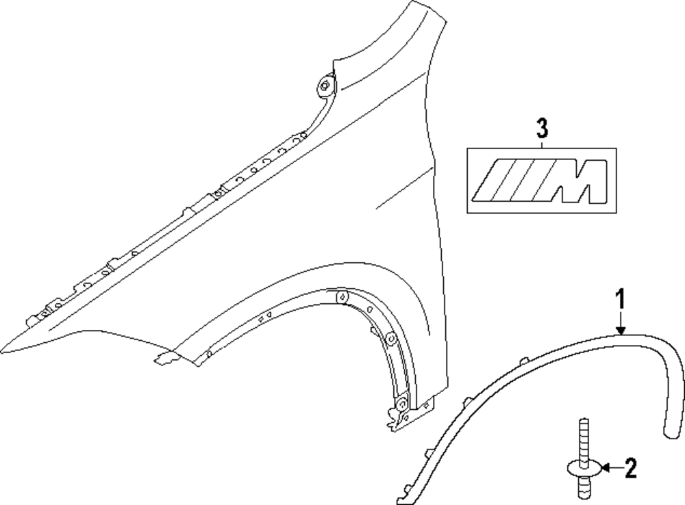 Genuine BMW 51-77-8-067-689 | Wheel Opening Molding | FREE Shipping on ...