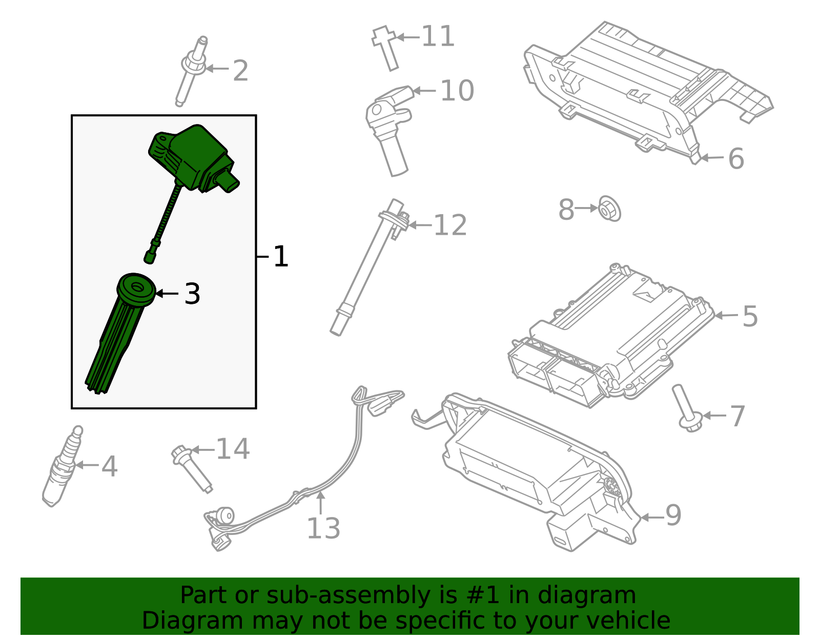 2021-2025 Ford F-150 Ignition Coil ML3Z-12029-B | Miracle Ford Parts