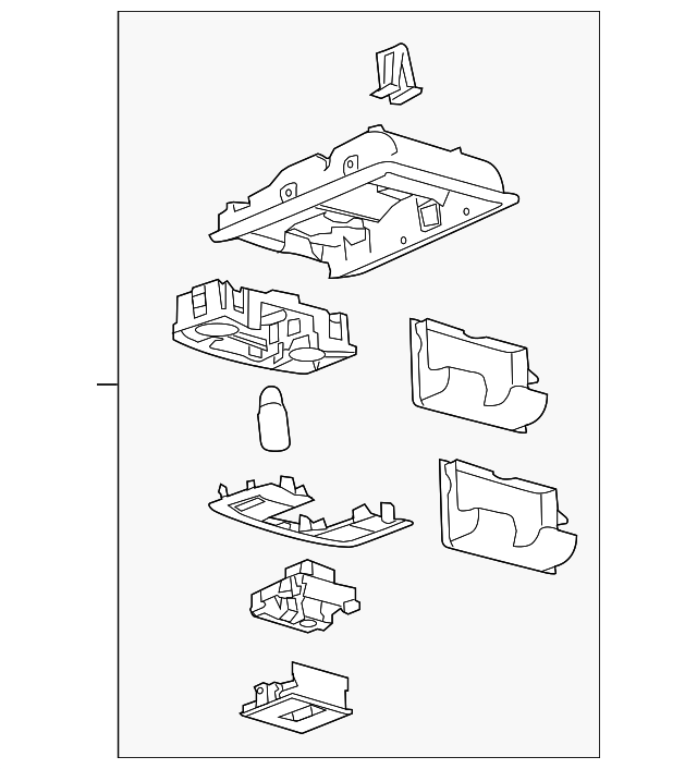Overhead Console | BC3Z-26519A70-CA | Walls' Ford Parts