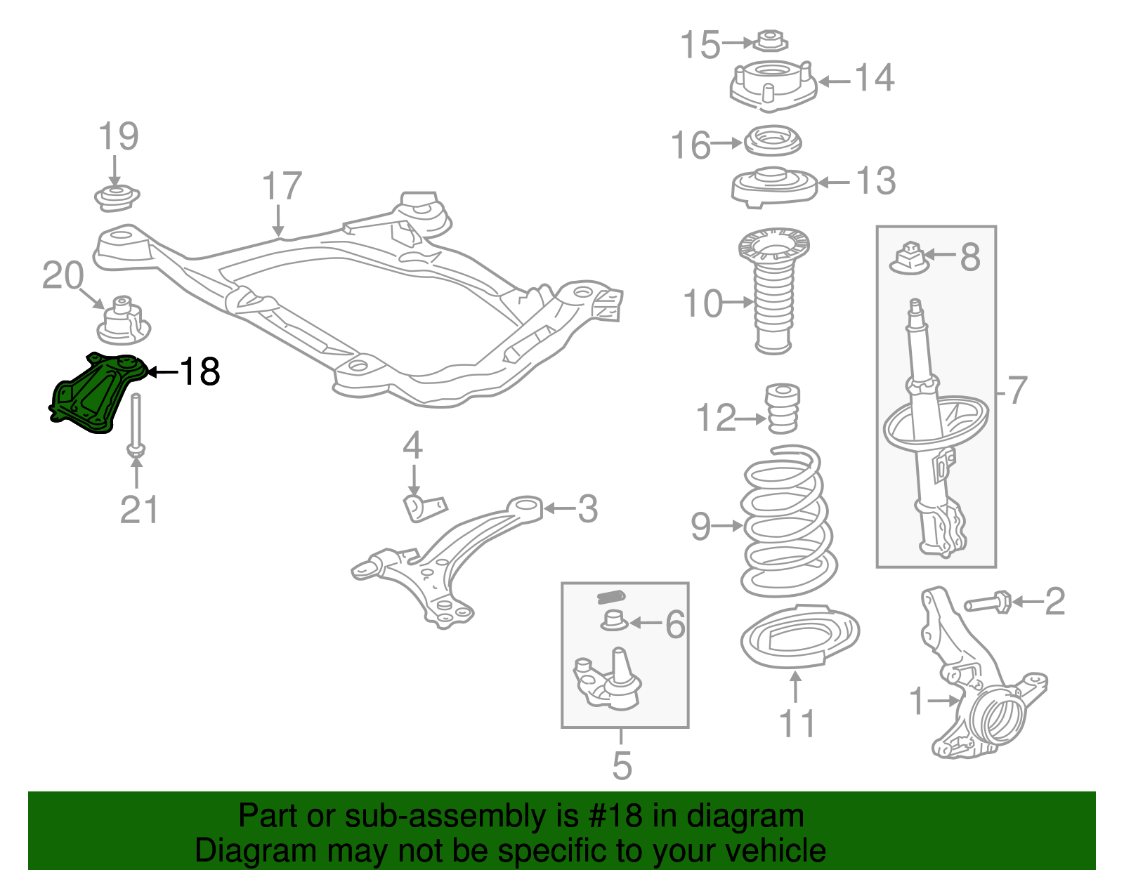2004-2020 Toyota Sienna 2004-2020 Toyota Sienna - Engine Cradle Brace ...