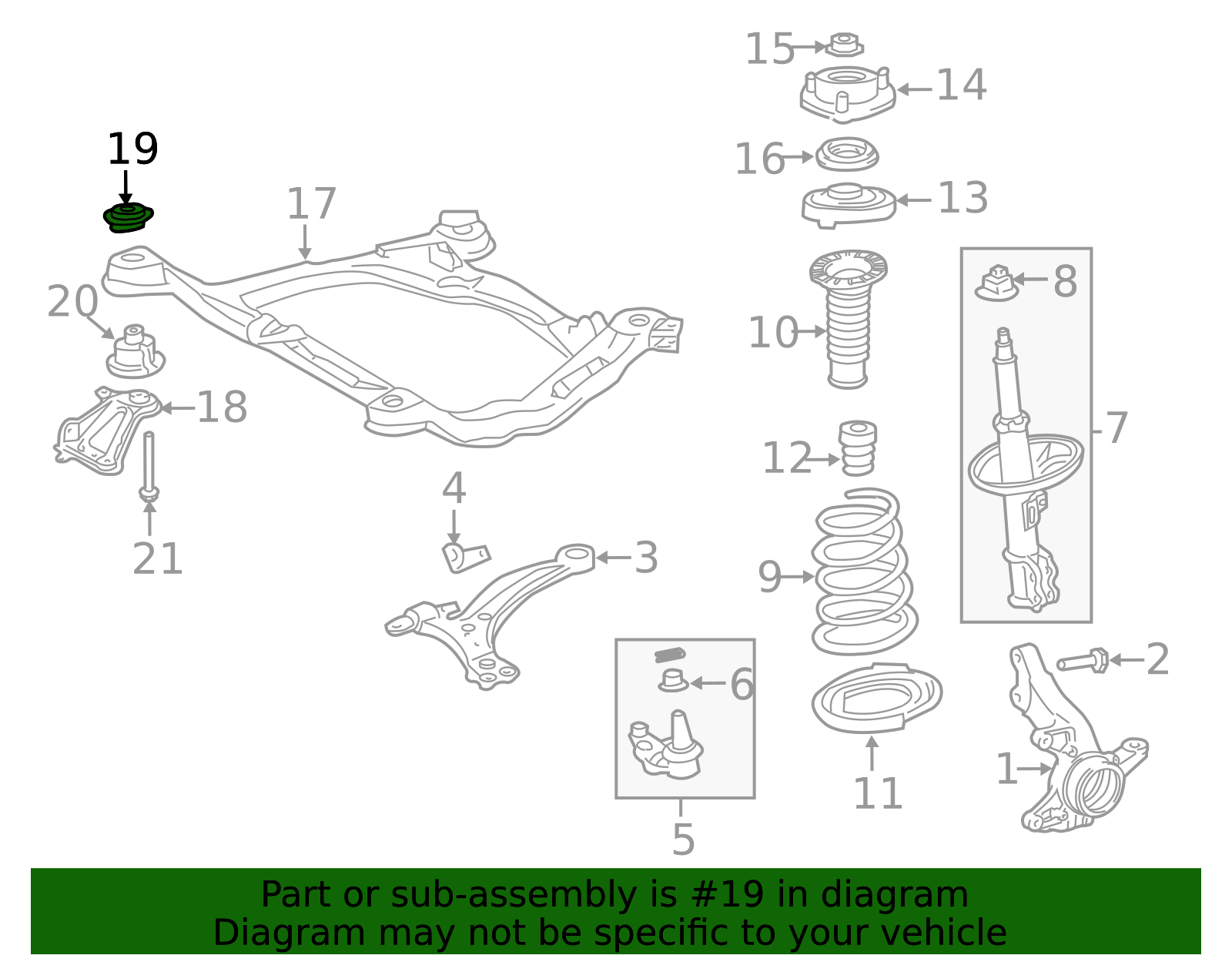 52216-08020 - High-Quality Suspension Crossmember Stop for 2004-2020 ...