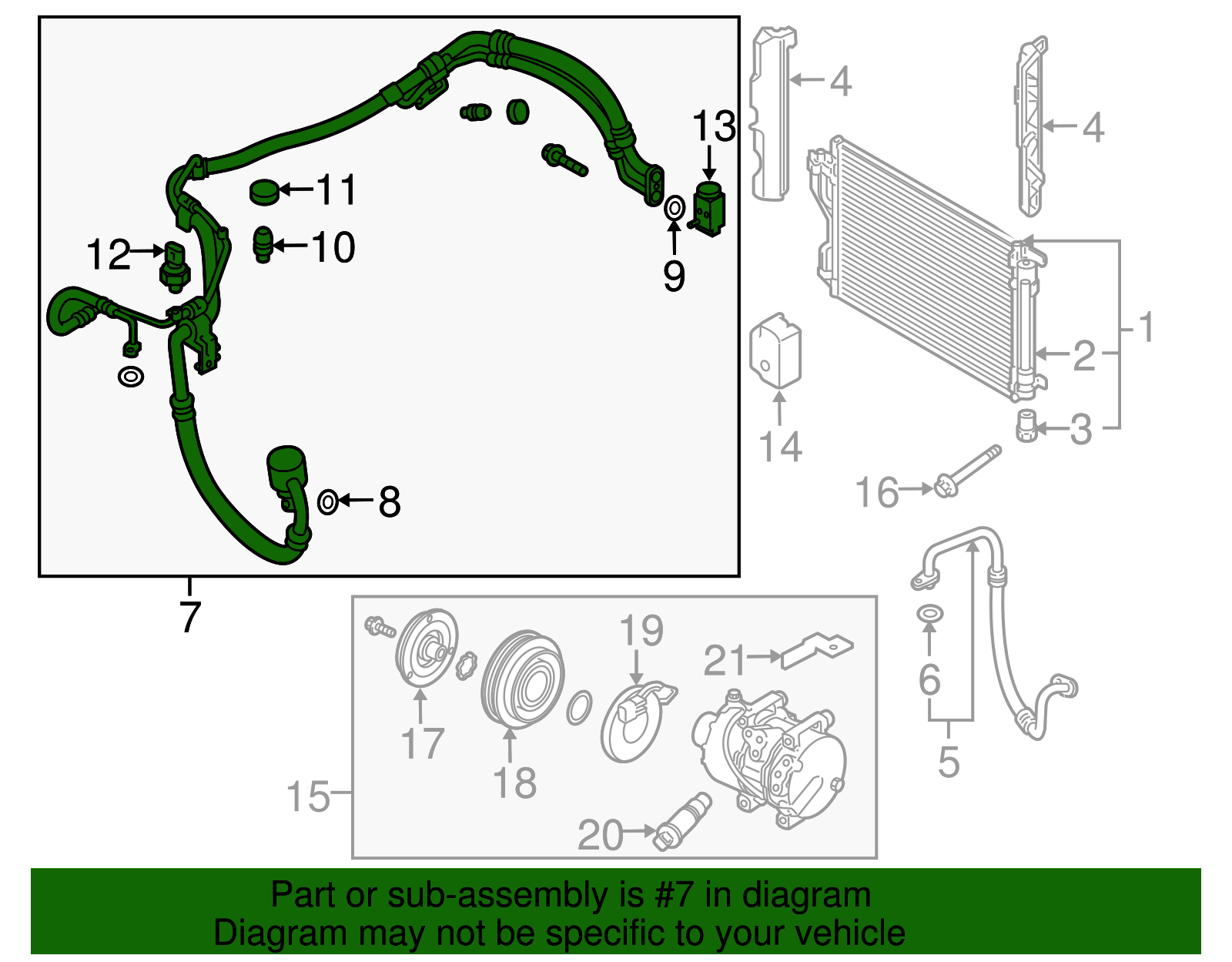 2014-2015 Hyundai Tucson Liquid & Suction Hose Assembly 97775-2S730 ...