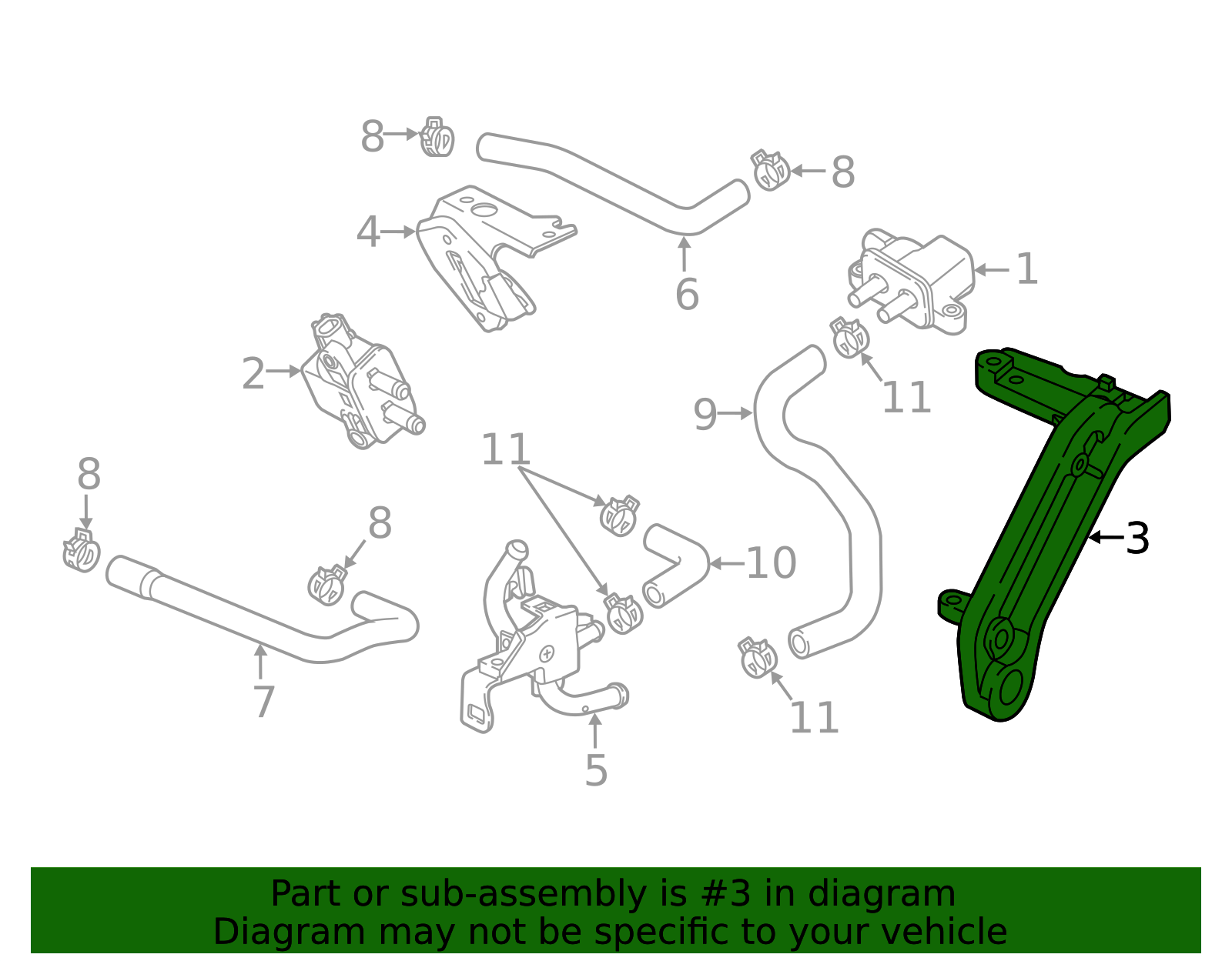 36161-5K1-A01 - Purge Valve Bracket 2018-2022 Honda | Honda Parts Online