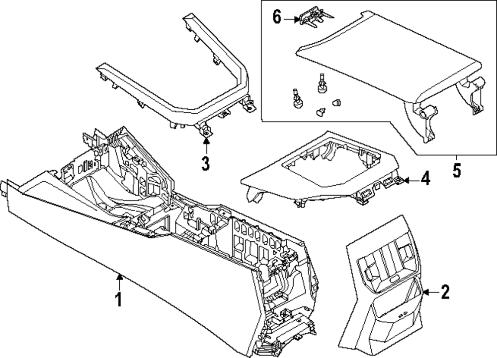 Genuine BMW 51-16-5-A76-B42 | Console Lid Striker | FREE Shipping on ...