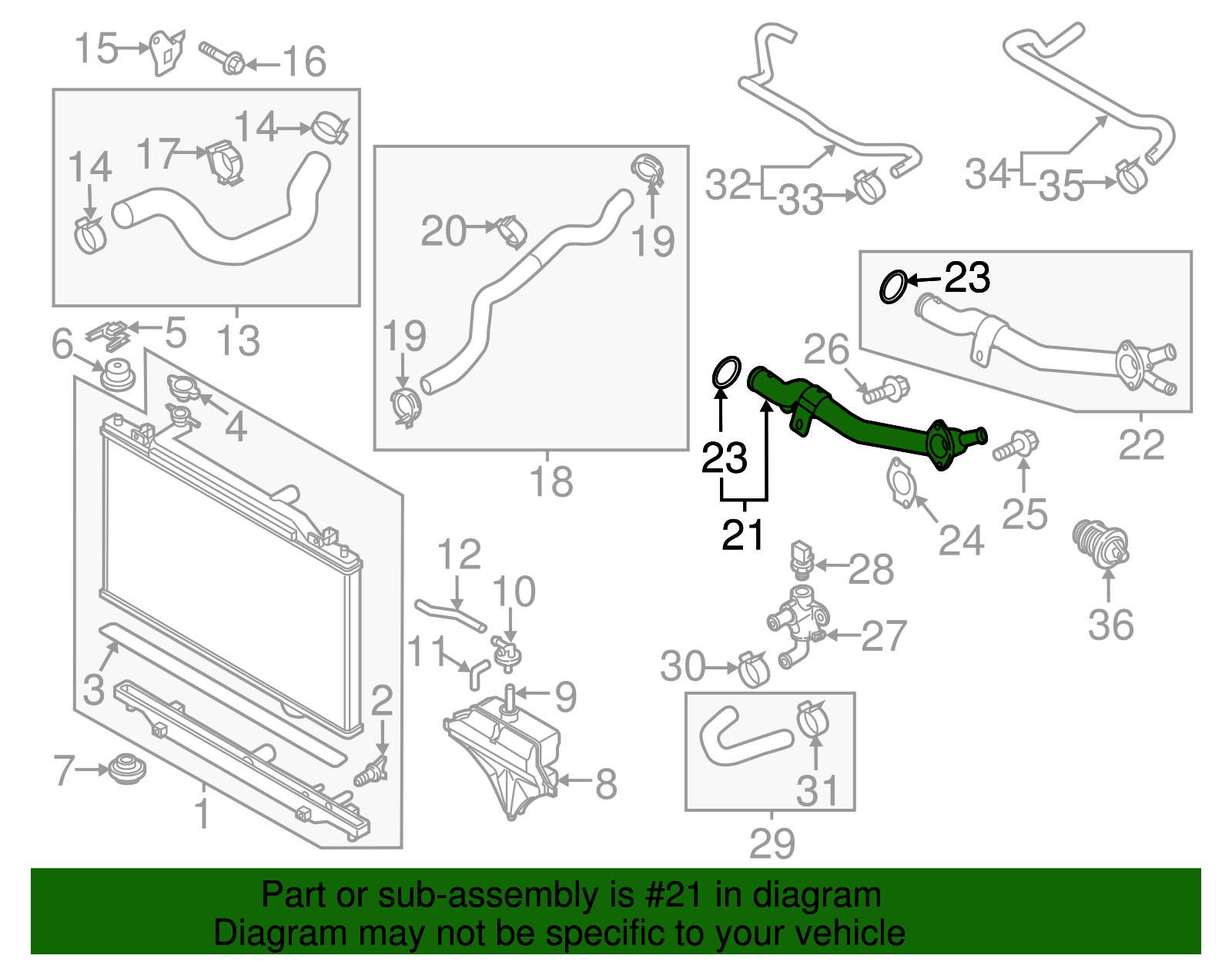 PY01-15-190 - Water Pipe 2014-2018 Mazda | Florida Mazda Parts
