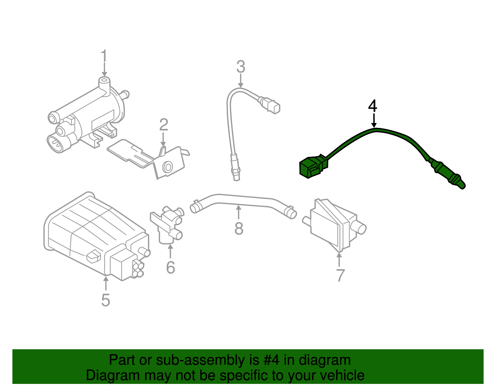 39210-2E550 - Oxygen Sensor 2012-2013 Kia Soul | Kia.Parts Store
