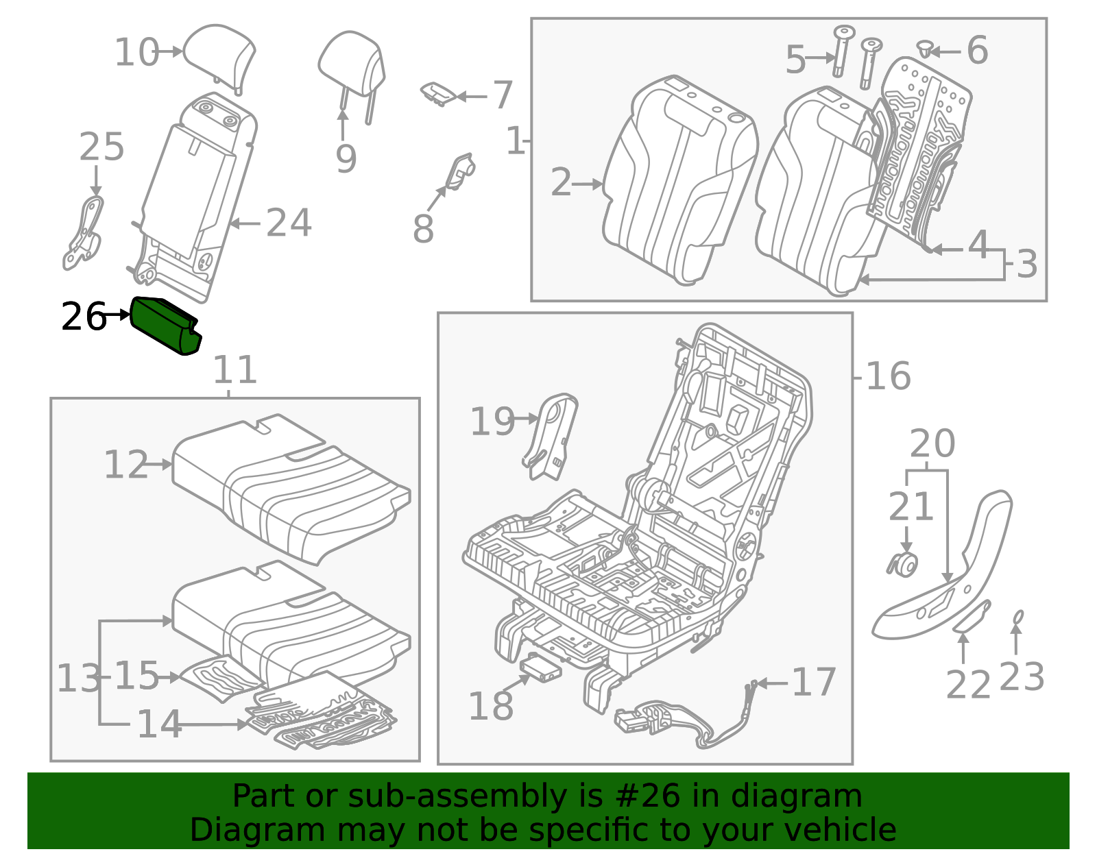 Seat Back Cushion - Restore Support with Factory Comfort | AutoNation Parts
