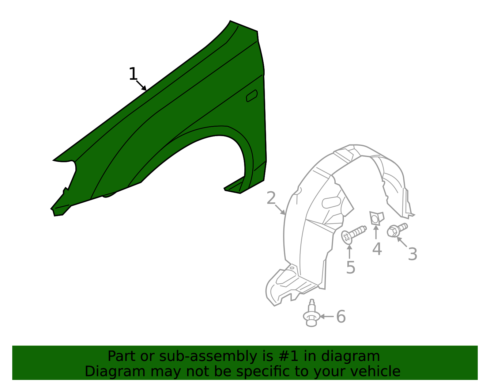 66321-2F010 - Fender 2004-2009 Kia | Kia.Parts Store