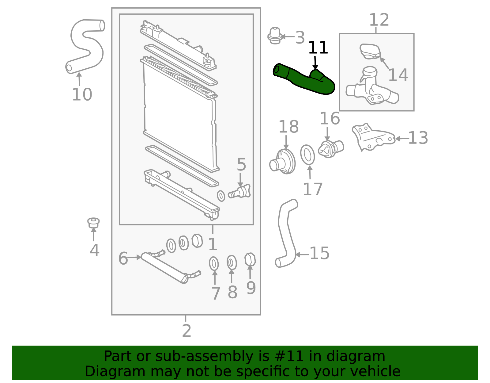 Radiator Hose 16571-21120 - Dependable OEM Engine Cooling | AutoNation ...