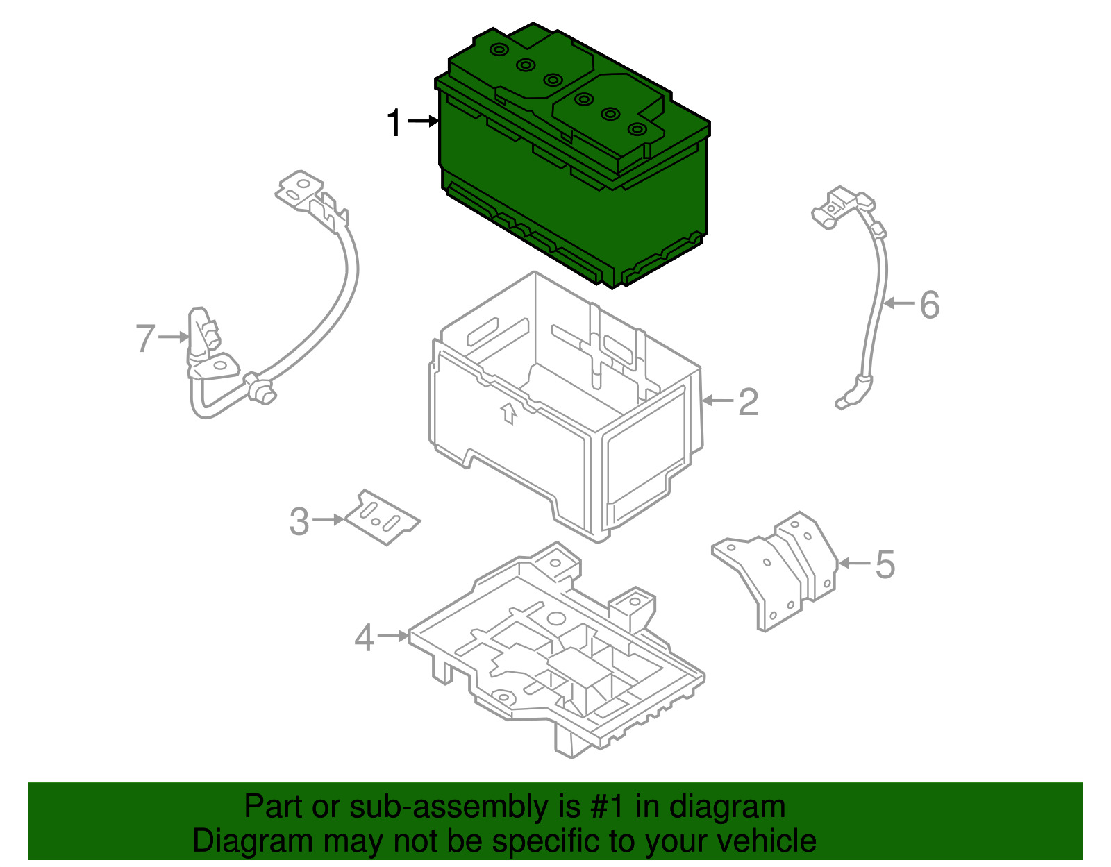 2015-2020 Hyundai Battery 37110-C2810 | Hyundai OEM Parts Superstore