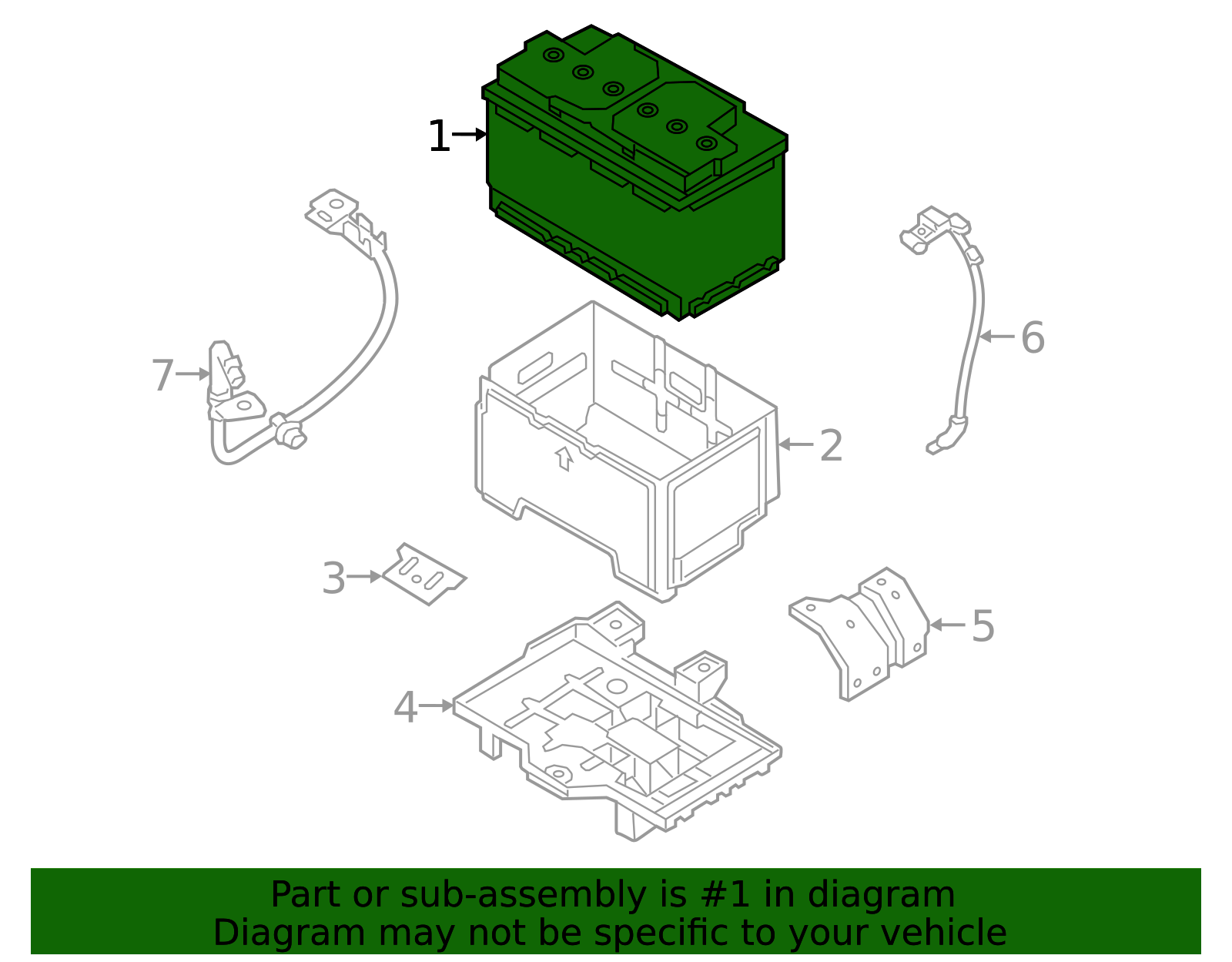 2015-2020 Hyundai Battery 37110-C2810 | Hyundai OEM Parts Superstore