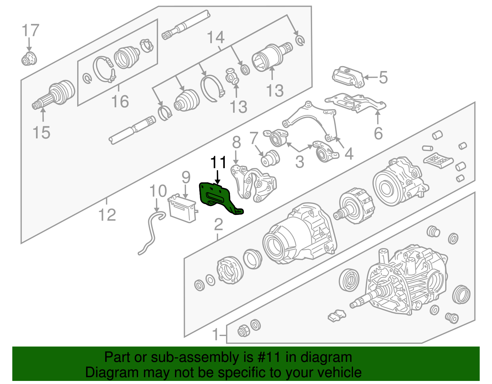 41171-RBV-000 - Bracket 2010-2015 Honda | Honda Parts Online