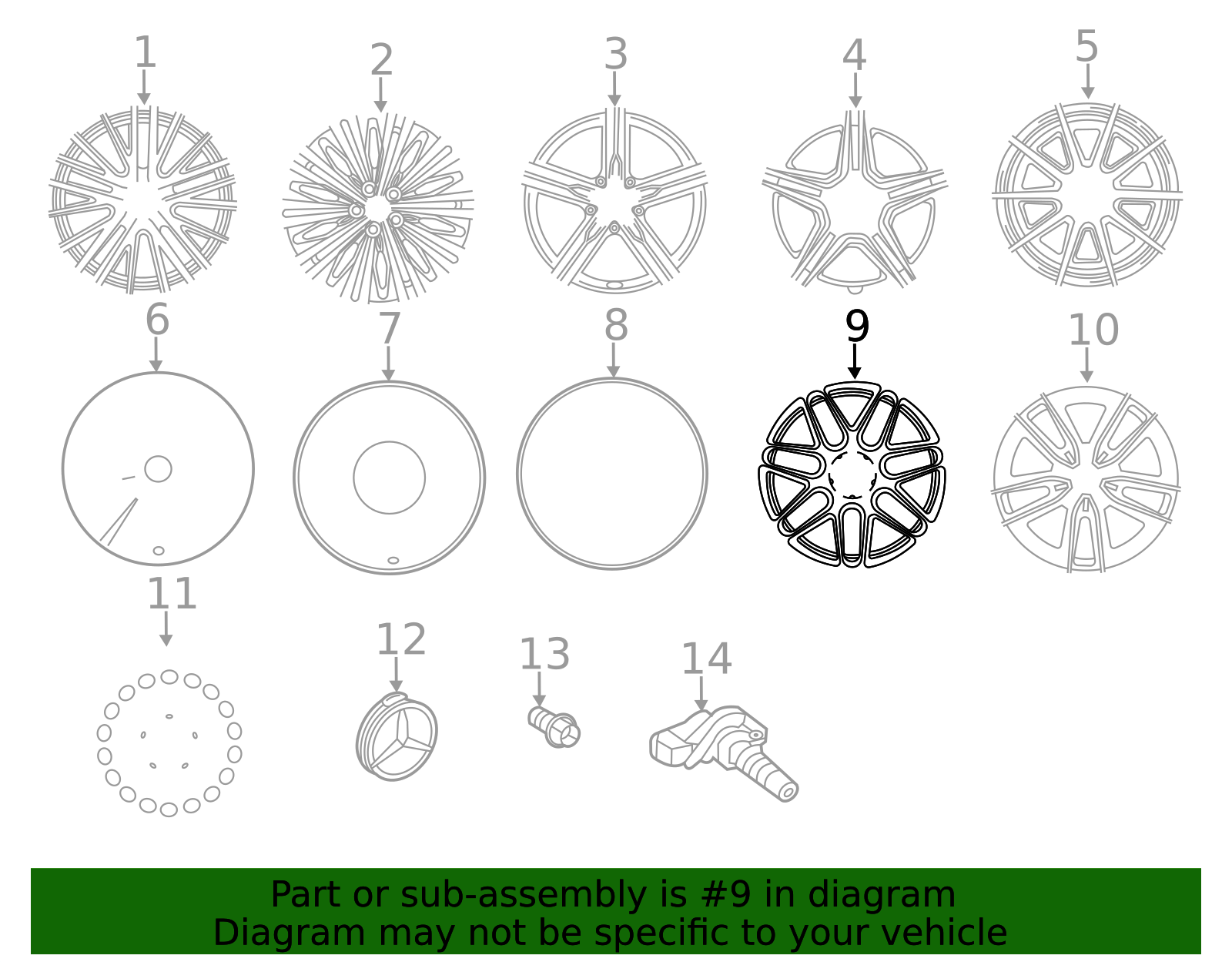 118-401-07-00-7X36 - Mercedes-Benz Amg 5-Spoke Wheel Axle 2024-2025 ...