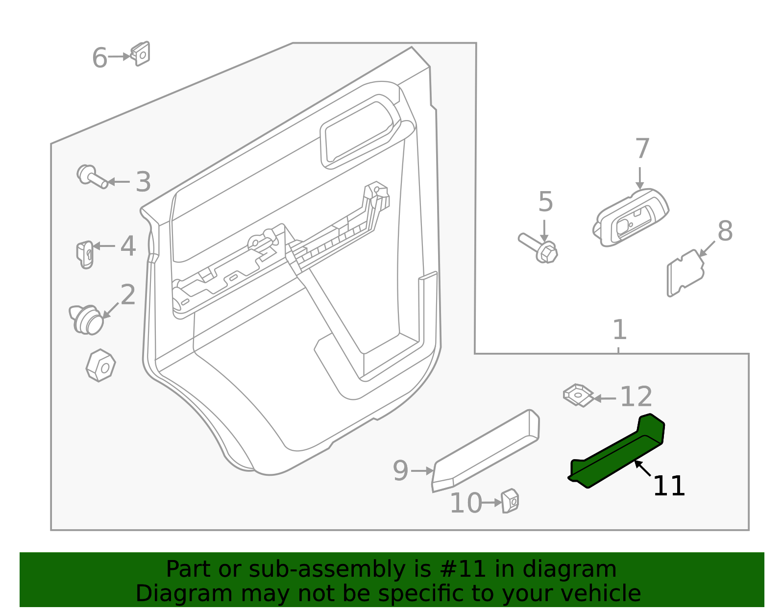 2021-2025 Ford Bronco | Armrest Cover | M2DZ-78274W30-BA | Walls' Ford ...