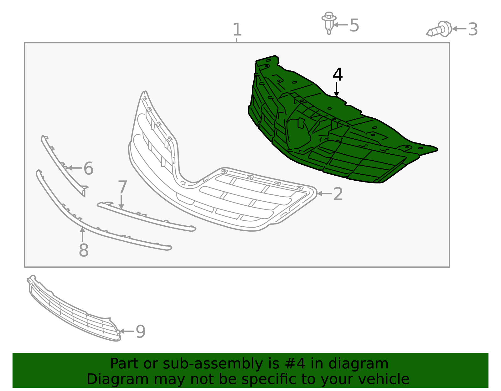 Genuine Official Toyota Inner Grille part# 53114-12160 for 2013 Toyota ...