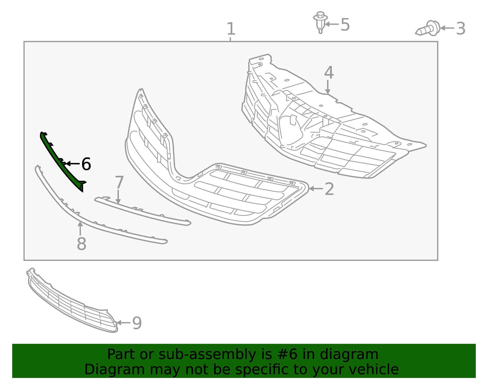 2013 Toyota Corolla Upper Molding 53121-12200 | MotorMotor