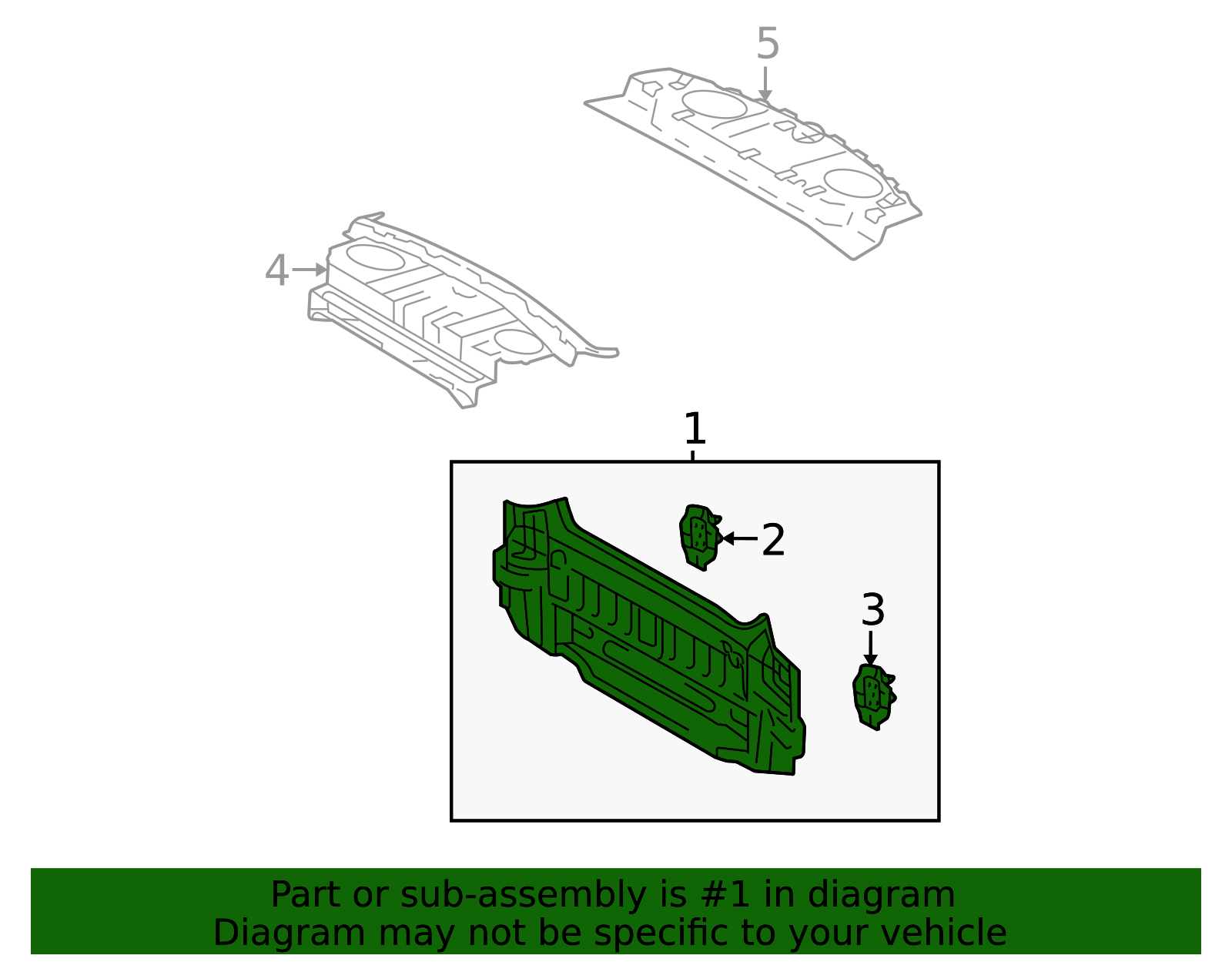 Genuine Official Toyota Panel Below Lid part# 58307-AA031 for Ourisman ...