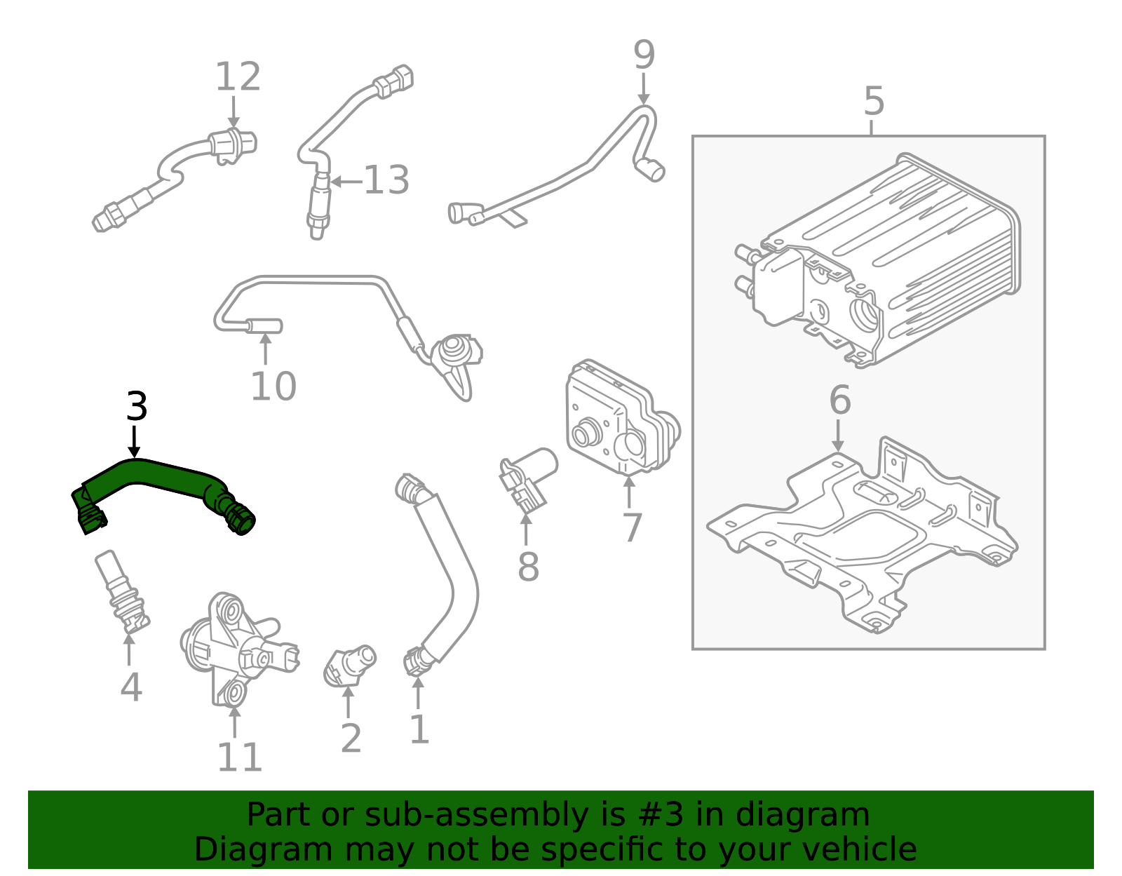 2017-2022 Ford Motorcraft PCV Valve Hose KCV-292 | OEM Parts Online