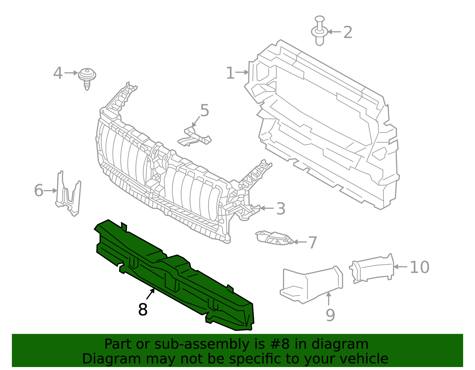 2021-2024 BMW Radiator Shutter Assembly 51-74-5-A1E-915 | BMW Parts ...